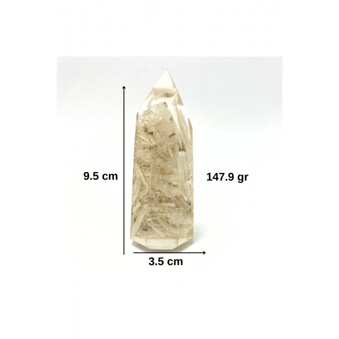 Sertifikalı Kristal Kuvars Organit Piramit Doğal Taş