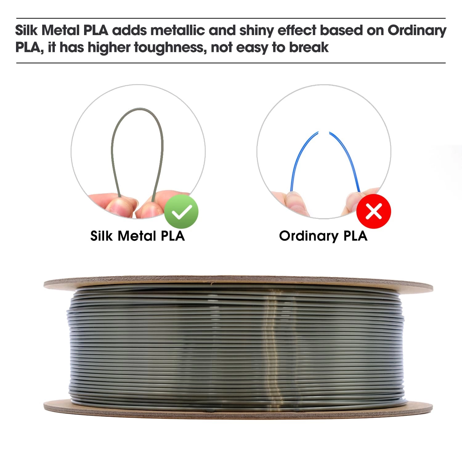 Esun eSUN Silk PLA 3D Printer Filament Bronze - Parlak Yüzeyli ve ...