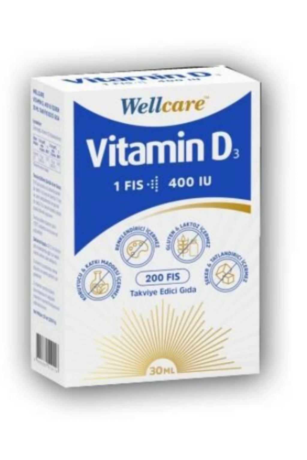 Wellcare Vitamin D3-400 IU 30 ML Sprey