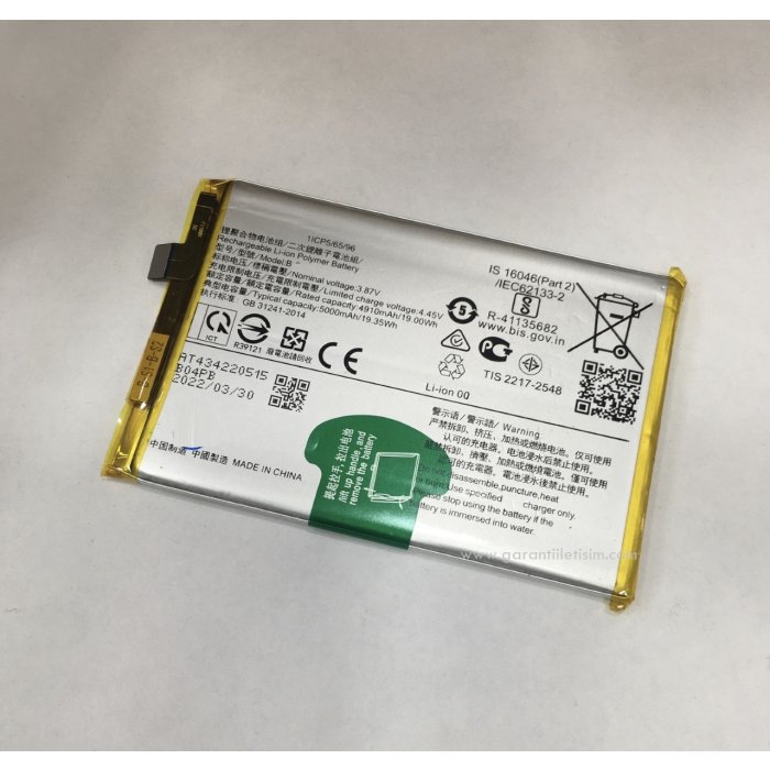 Vivo Y33s (V2109) Batarya 5000 mAh