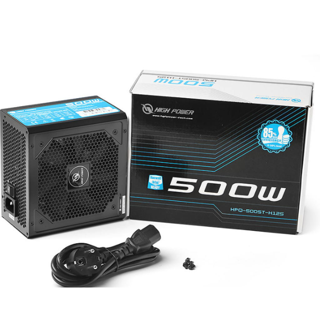 HİGH POWER HPQ-500ST-H12S 500W 80+ STANDARD 37.5A SİNGLE RAİL AKTİF PFC ...