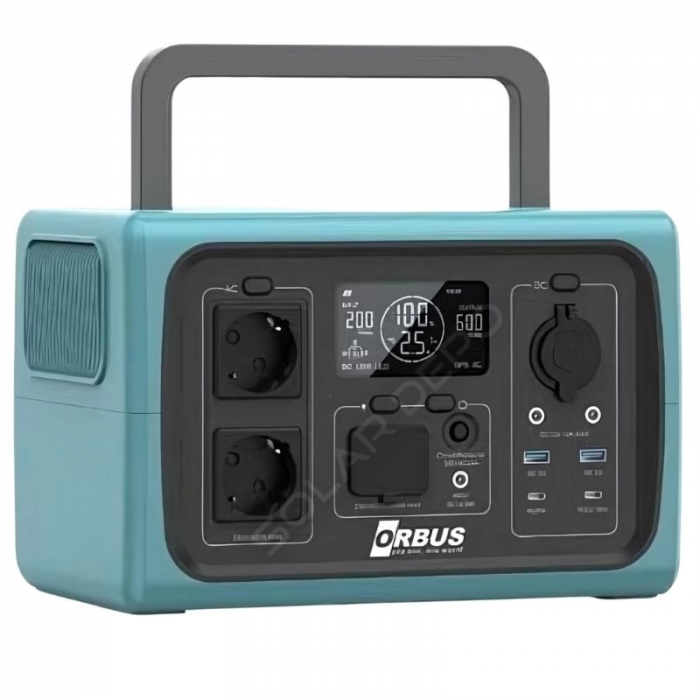 Orbus 600W Taşınabilir Güç İstasyonu | 512Wh Kapasite | Kamp, Karavan ...