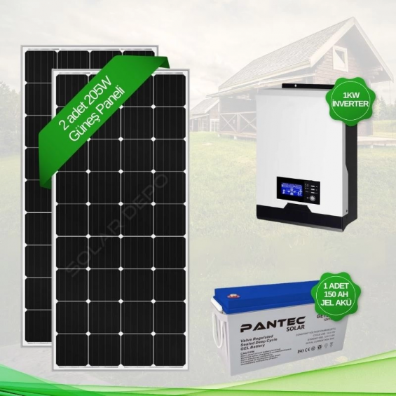 Güneş Enerjisi Paketi - 2 KW Solar Paket ECO2 | Solardepo.com