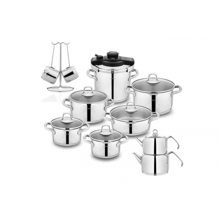 Mutfakta Dayanıklılığın İncisi: Schafer Jewel Çelik Tencere Takımı!