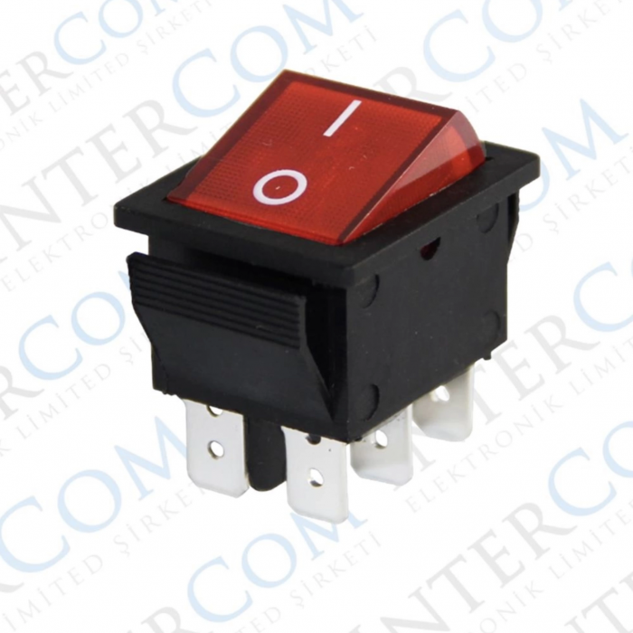 IC-104A Geniş Işıklı Anahtar 6P ON-OFF
