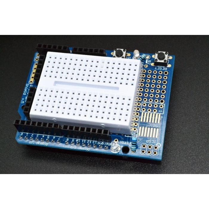 Arduino UNO R3 Proto Shield'i + Mini Breadboard