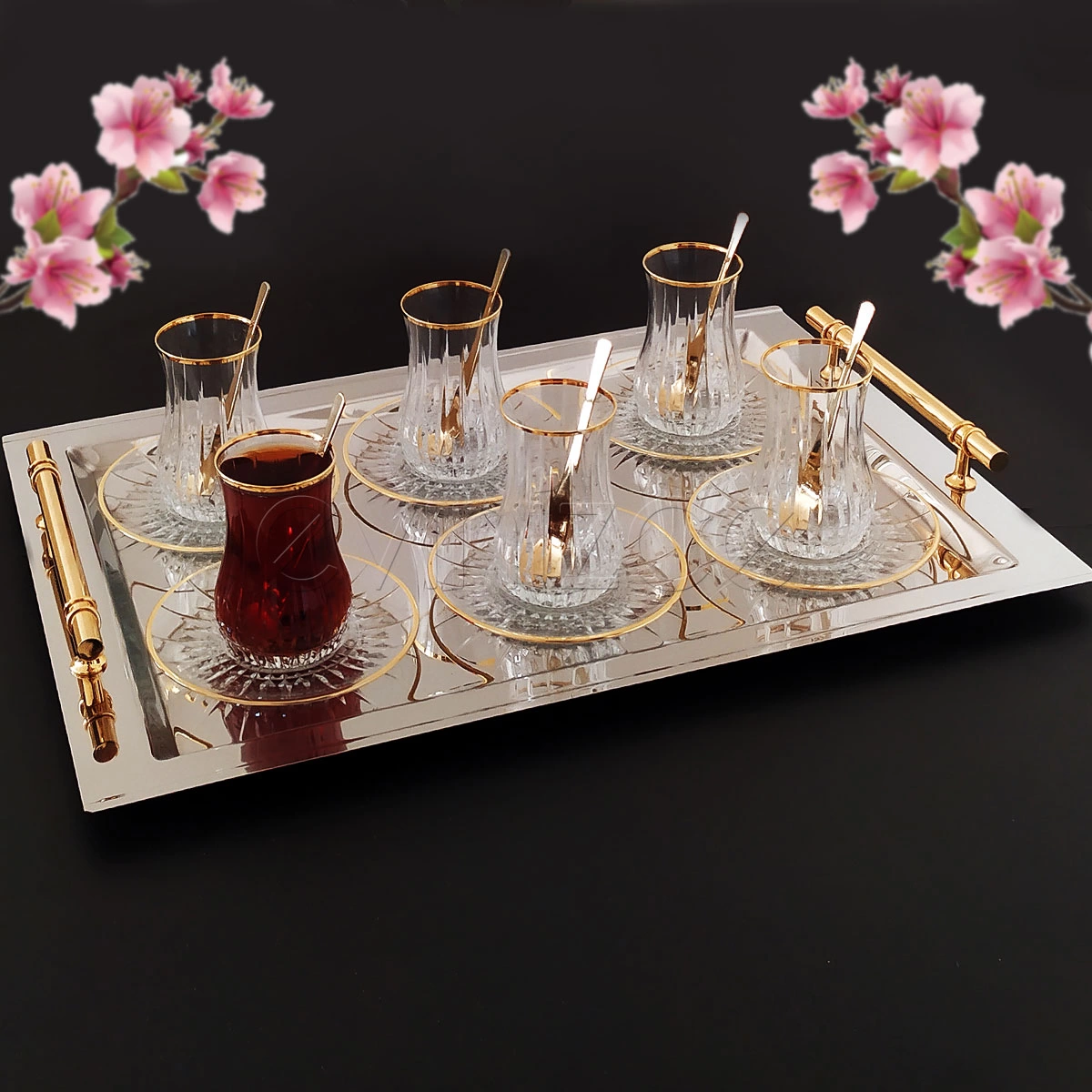 Tepsili Çay Setleri