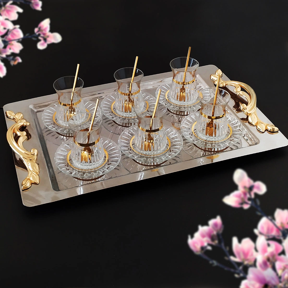 Tepsili Çay Setleri