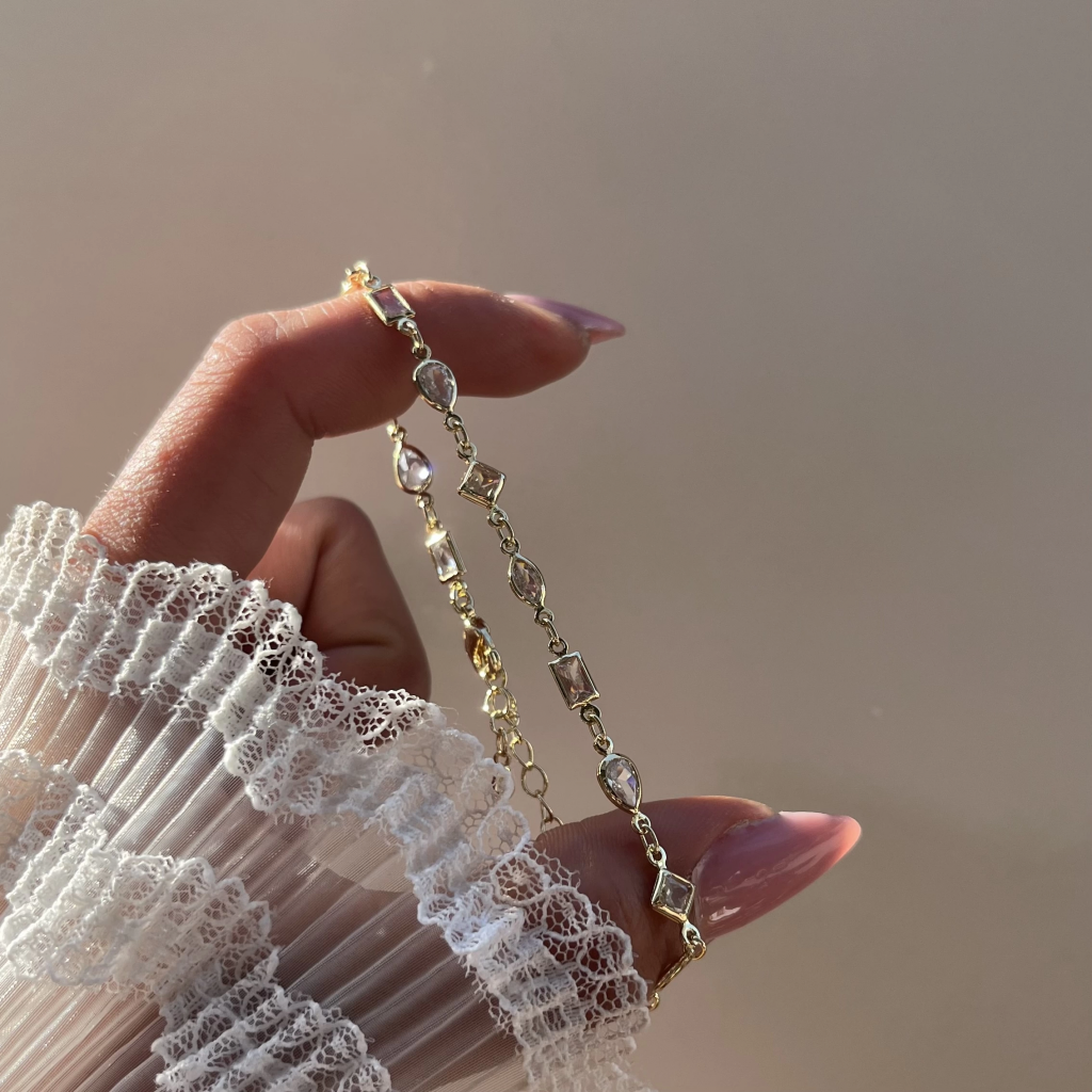 Geometrik Taşlı Bileklik