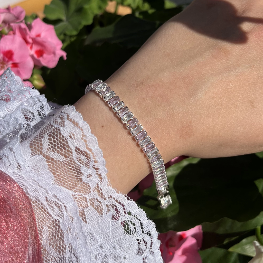 Pembe Beyaz Su Yolu Bileklik