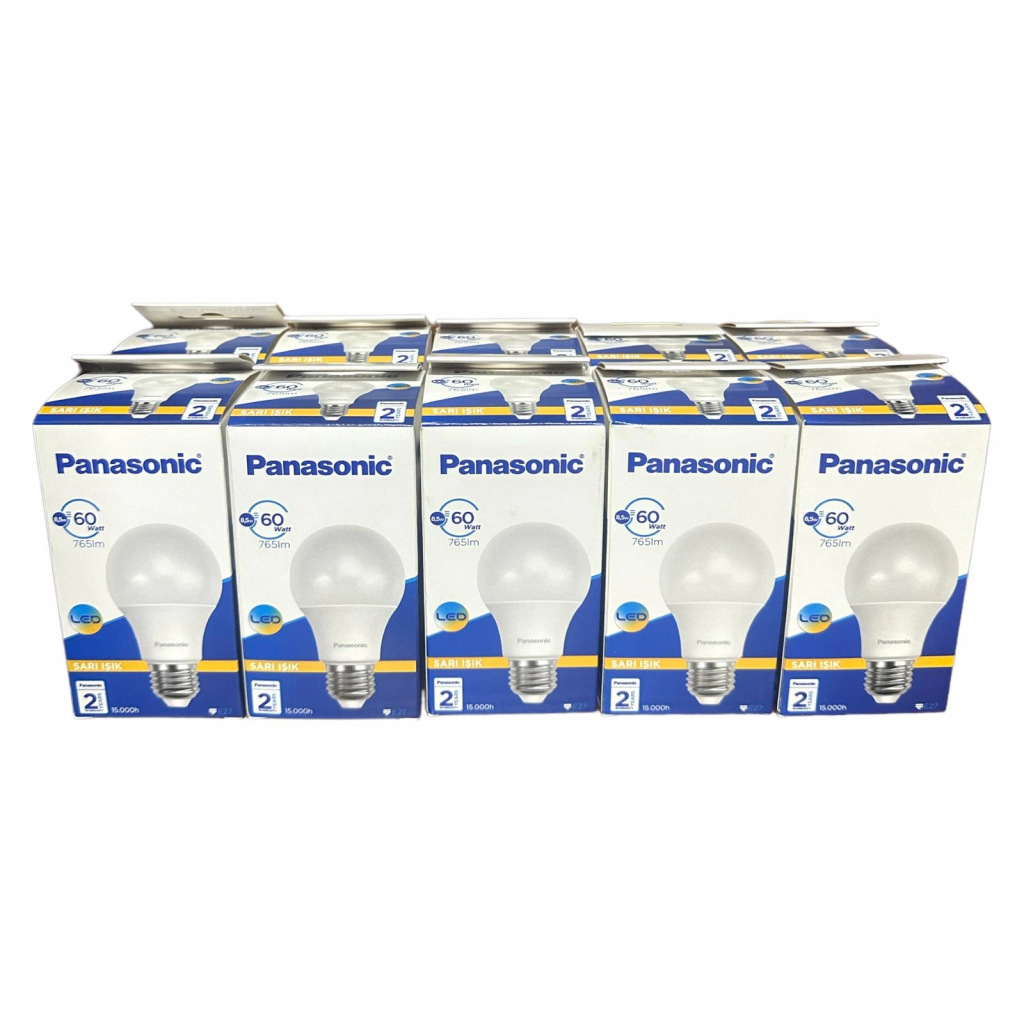 PANASONİC 8.5W E27 2700K SARI IŞIK LED AMPUL 10 ADET