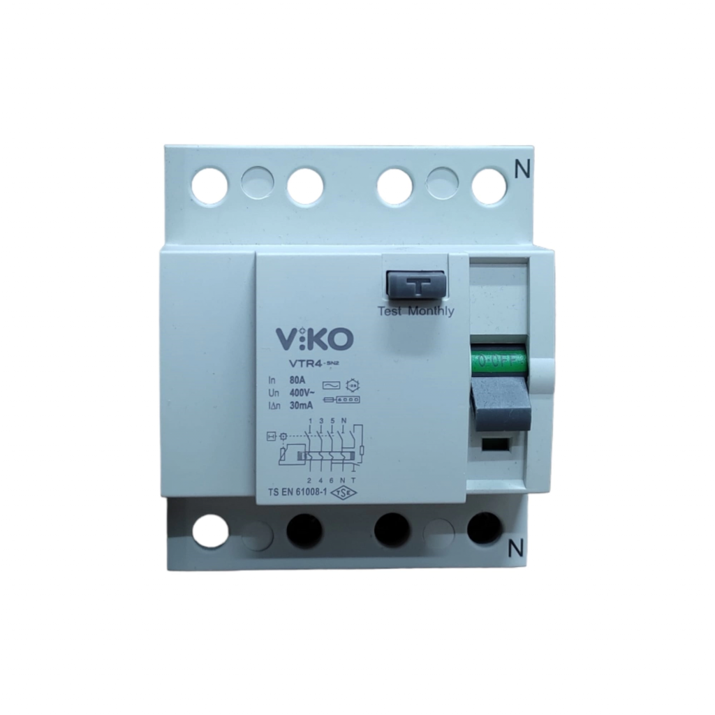 VİKO 4P 80A 30mA KAÇAK AKIM KORUMA ROLESİ
