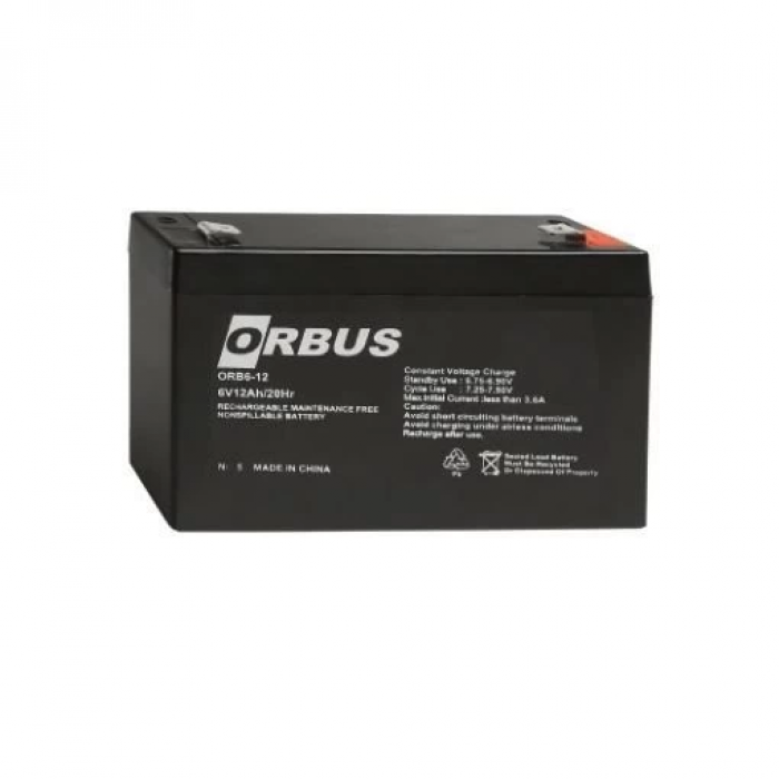 ORBUS / 6V 12 AH KURU AKÜ