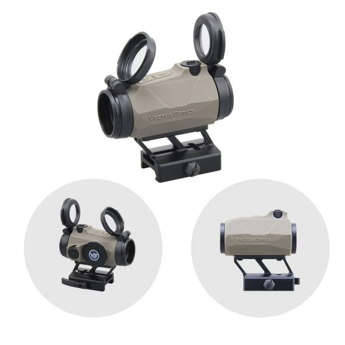 Yüksek Kaliteli Maverick-IV 1x20 Mini Reflex Sight SOP RUBBER TAN - Astüm