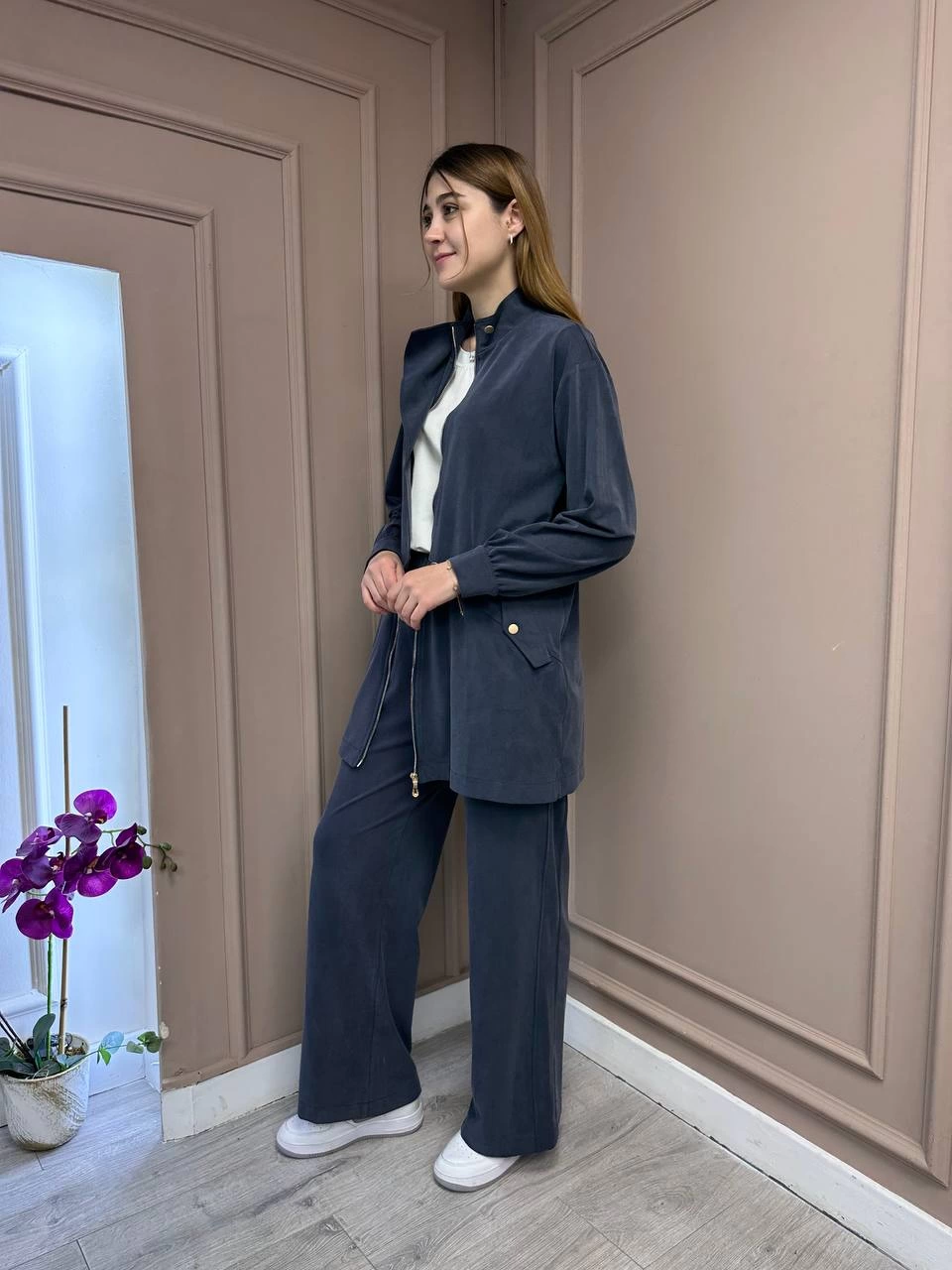 Hilay HLY0125Y101.017 Lacivert Gale Pantolonlu Takım