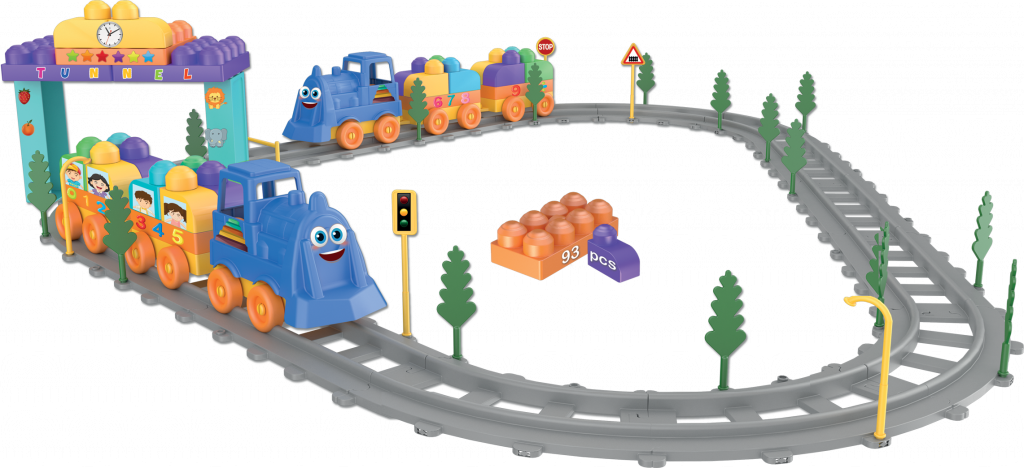 Magic Blocks Train Set (93 Pieces)