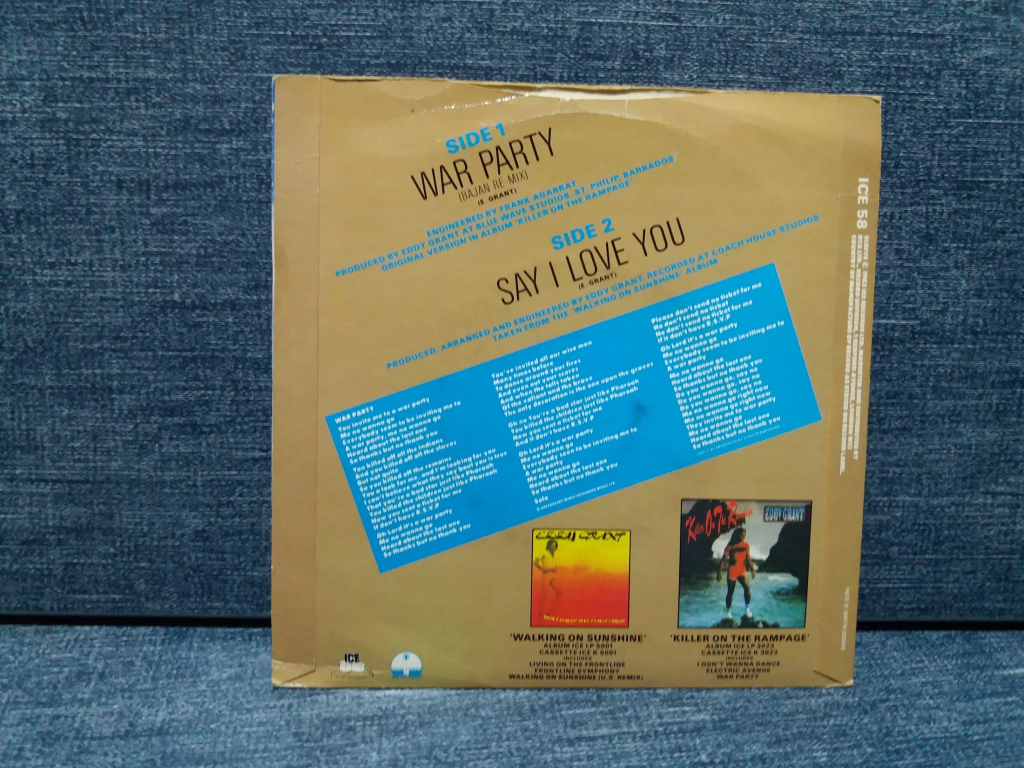 EDDY GRANT WAR PARTY