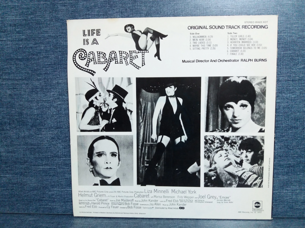CABARET LIZA MINNELLI FILM SOUNDTRACK LP