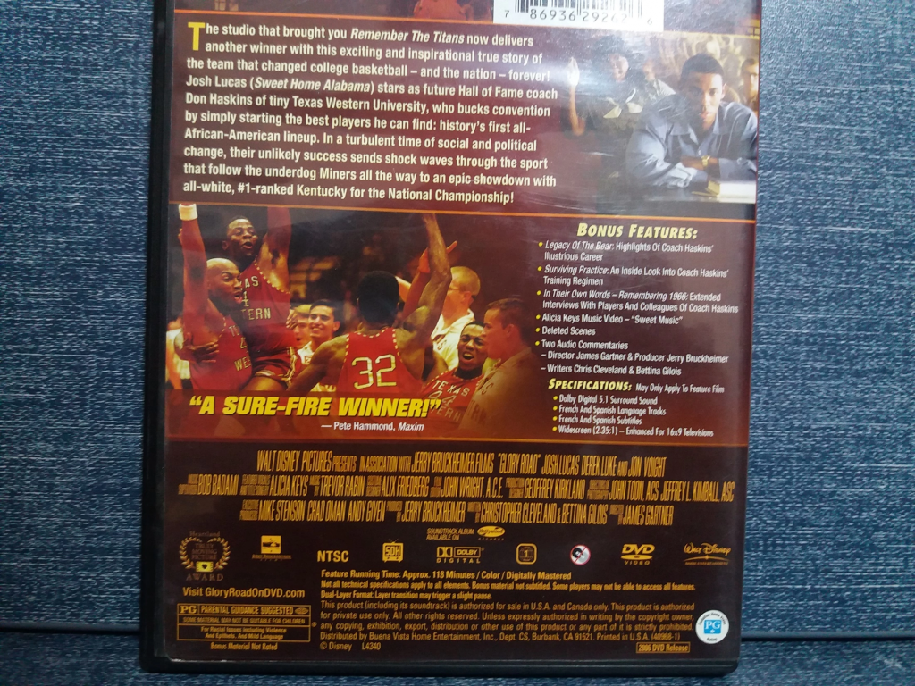GLORY ROAD DVD FİLM (İNGİLİZCE)