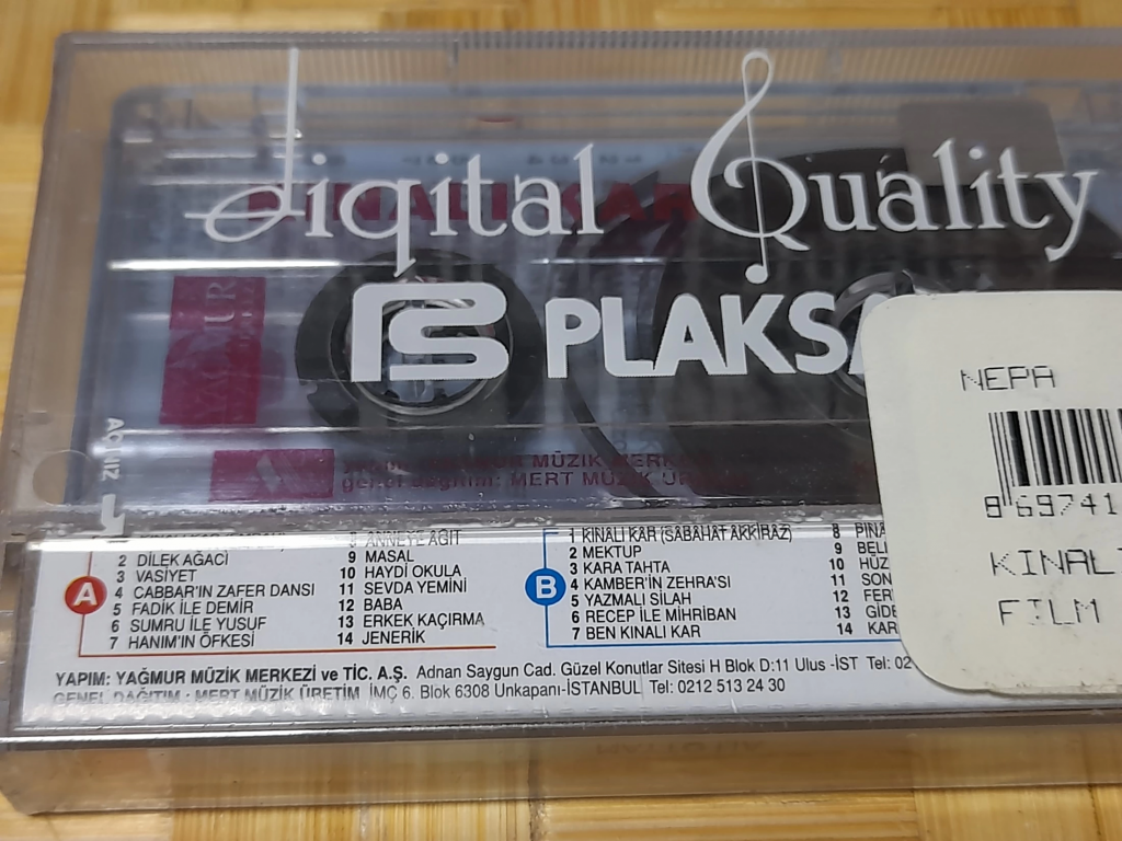 KINALI KAR EMRAH SABAHAT AKKİRAZ DİZİ FİLM MÜZİK KASET