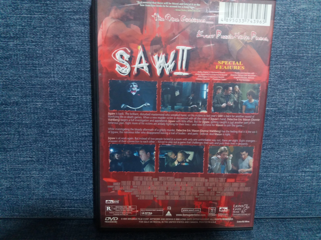 SAW II DVD FİLM (İNGİLİZCE)