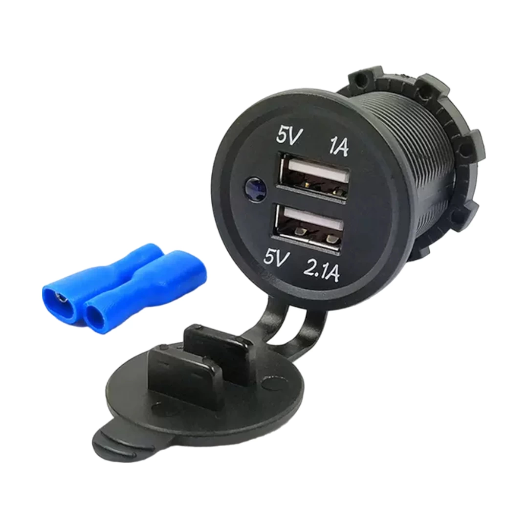 Pilevreni PANO TİPİ USB 8-32V GİRİŞ 5V 1A VE 5V 2,1A ÇIKIŞ Soketleri