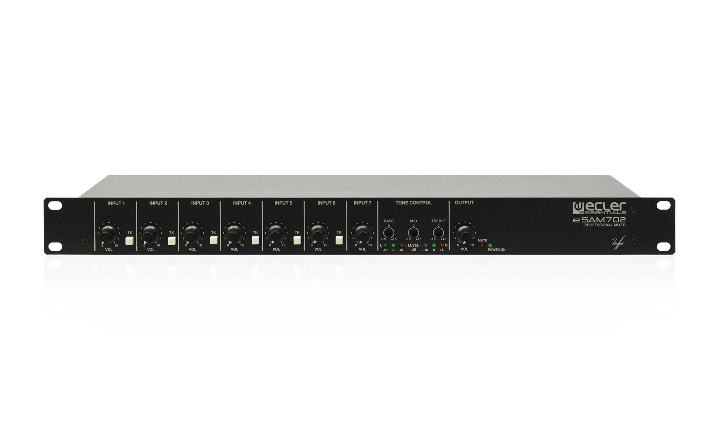 ECLER eSAM702 7x2 | 1U rack | Installation preamp Mixers