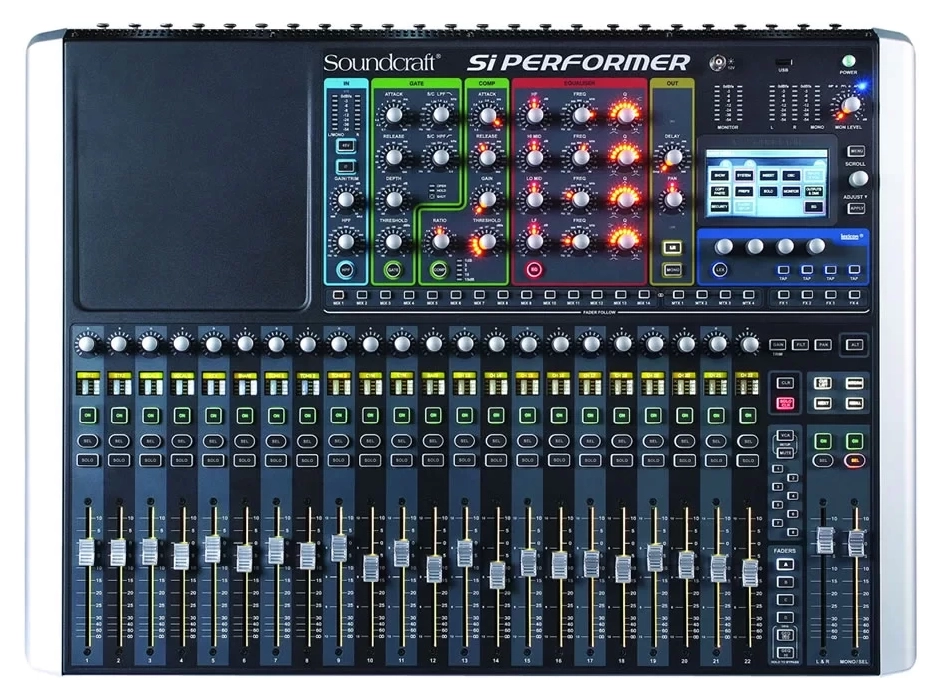 Soundcraft Si-PERFORMER-2 Dijital Mikser 24 Kanal ,14 Aux, Işık Kontrol