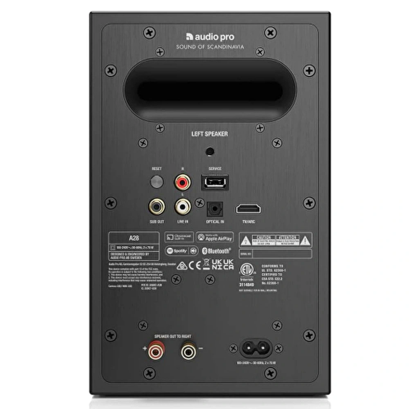 AUDIO PRO A28+SW-10 Siyah 2+1 Aktif Multiroom Akıllı Ev Hoparlörü Seti