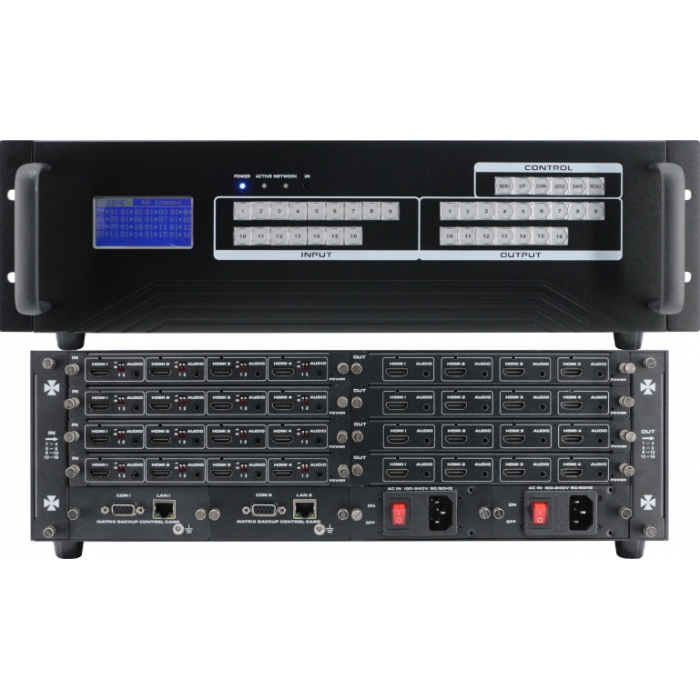Woxcon FM-1600 16X16 Modüler Matrix Switcher Chassis