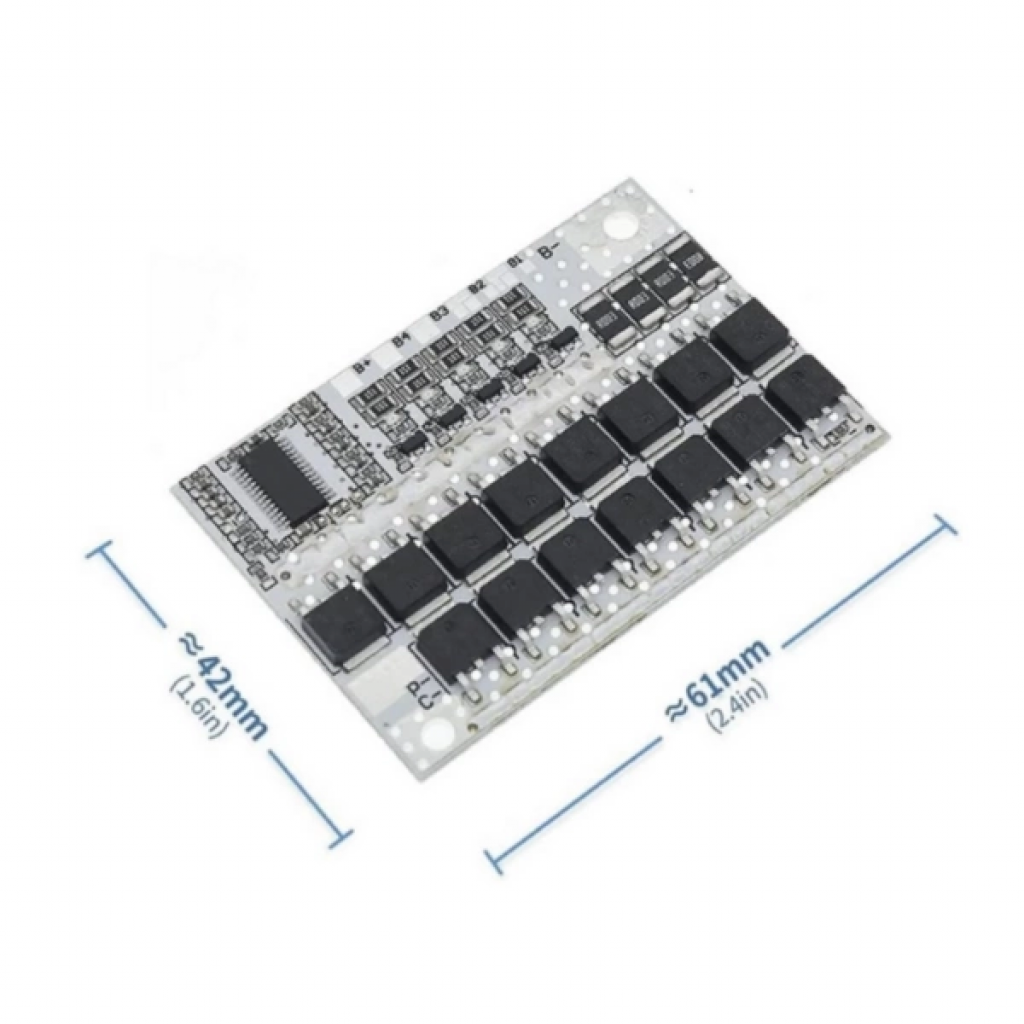 4S 100A Li-ion BMS Beyaz PCB - Anka Pil - Anka Pil