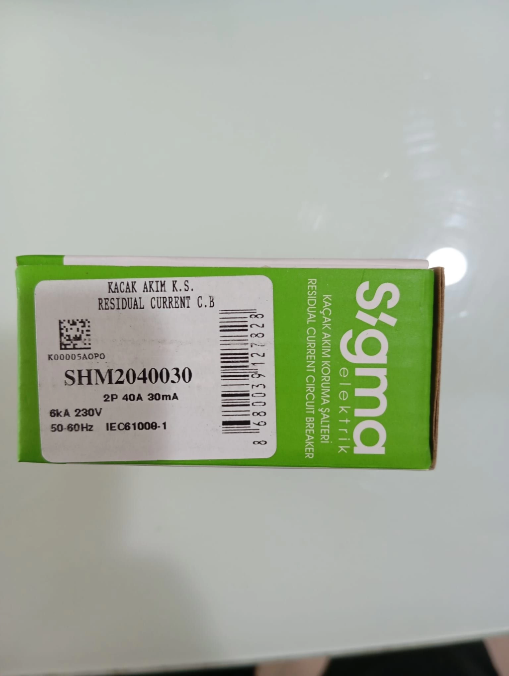 SİGMA 2P 40 30 MA KAÇAK AKIM RÖLESİ