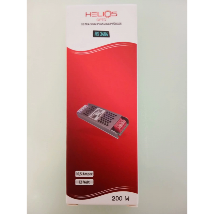 HELİOS 12 VOLT 16,5 AMPER 200 W LED TRAFOSU