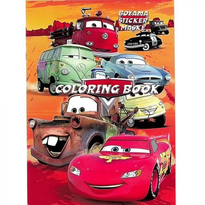 Cars Boyama Kitabı Stickerlı (16 Sayfa) Fiyatları