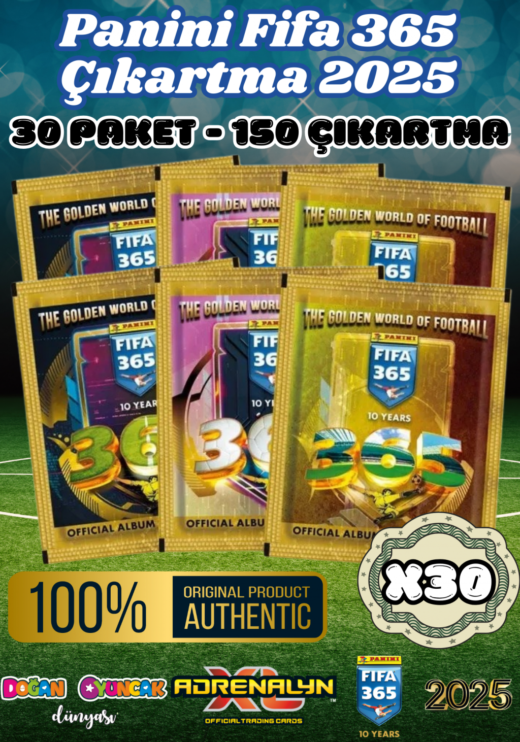 Panini FIFA 365 2025 Sticker 30 Paket - Futbolcu Çıkartmaları - Trading ...