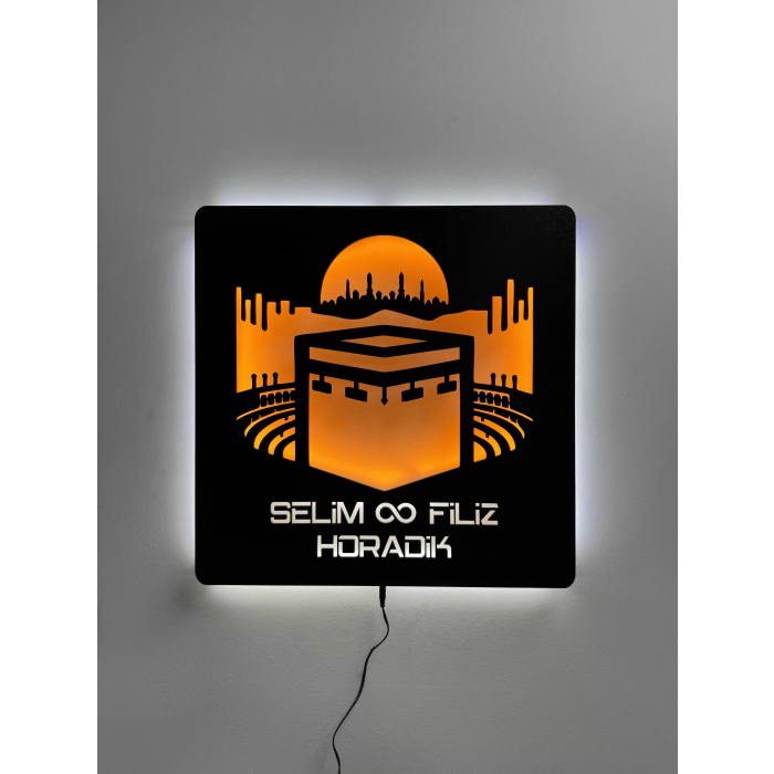 İsminize Özel Kabe Led Işıklı Tablo