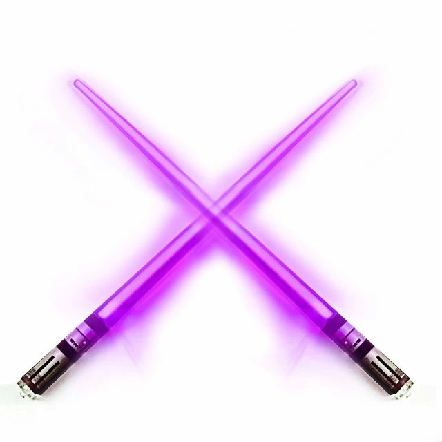 LED Parlayan Işık Sabre Yıldız Savaşları Yemek Çubukları