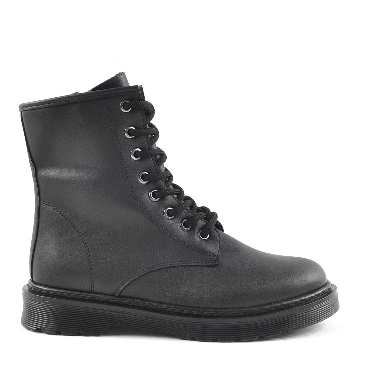 Amelia Mat Siyah Kadın Postal Bot - ZenaLook