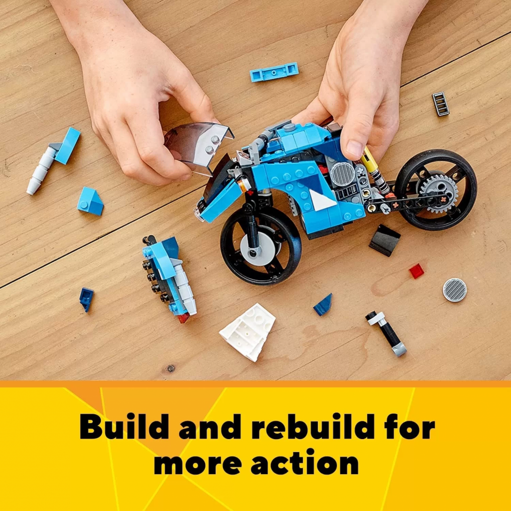 LEGO Creator 3'Ü 1 Arada Süper Motosiklet 31114