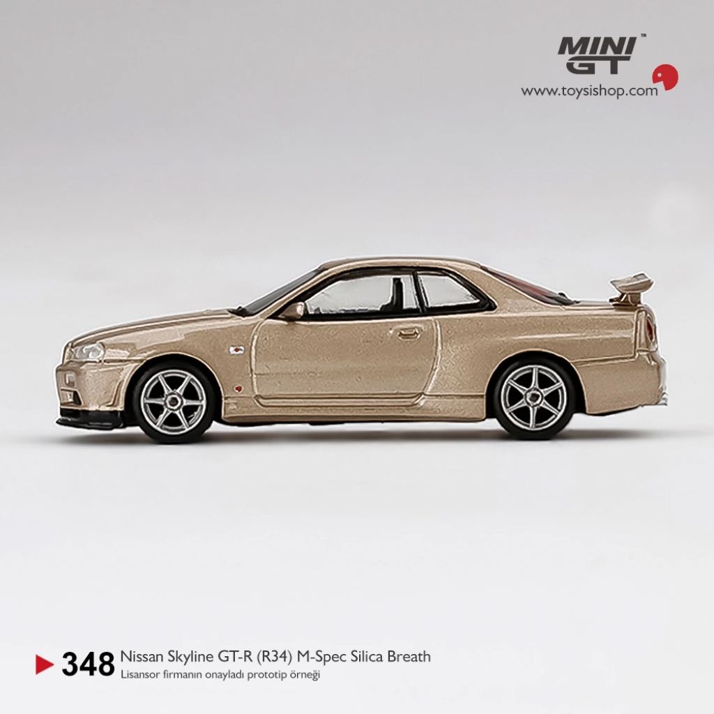 Mini GT Nissan Skyline R34 M-Spec Silica Breath
