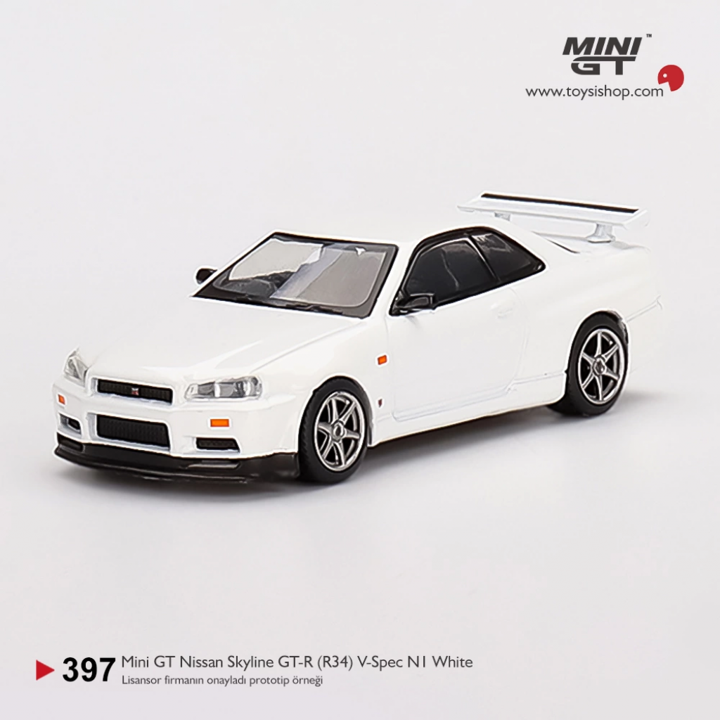 Mini GT Nissan Skyline GT-R (R34) V-Spec N1 White