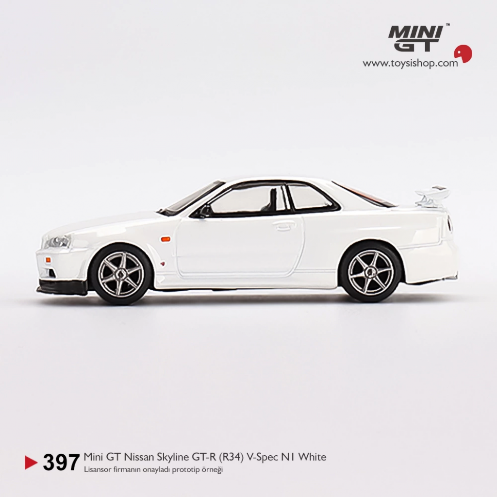 Mini GT Nissan Skyline GT-R (R34) V-Spec N1 White