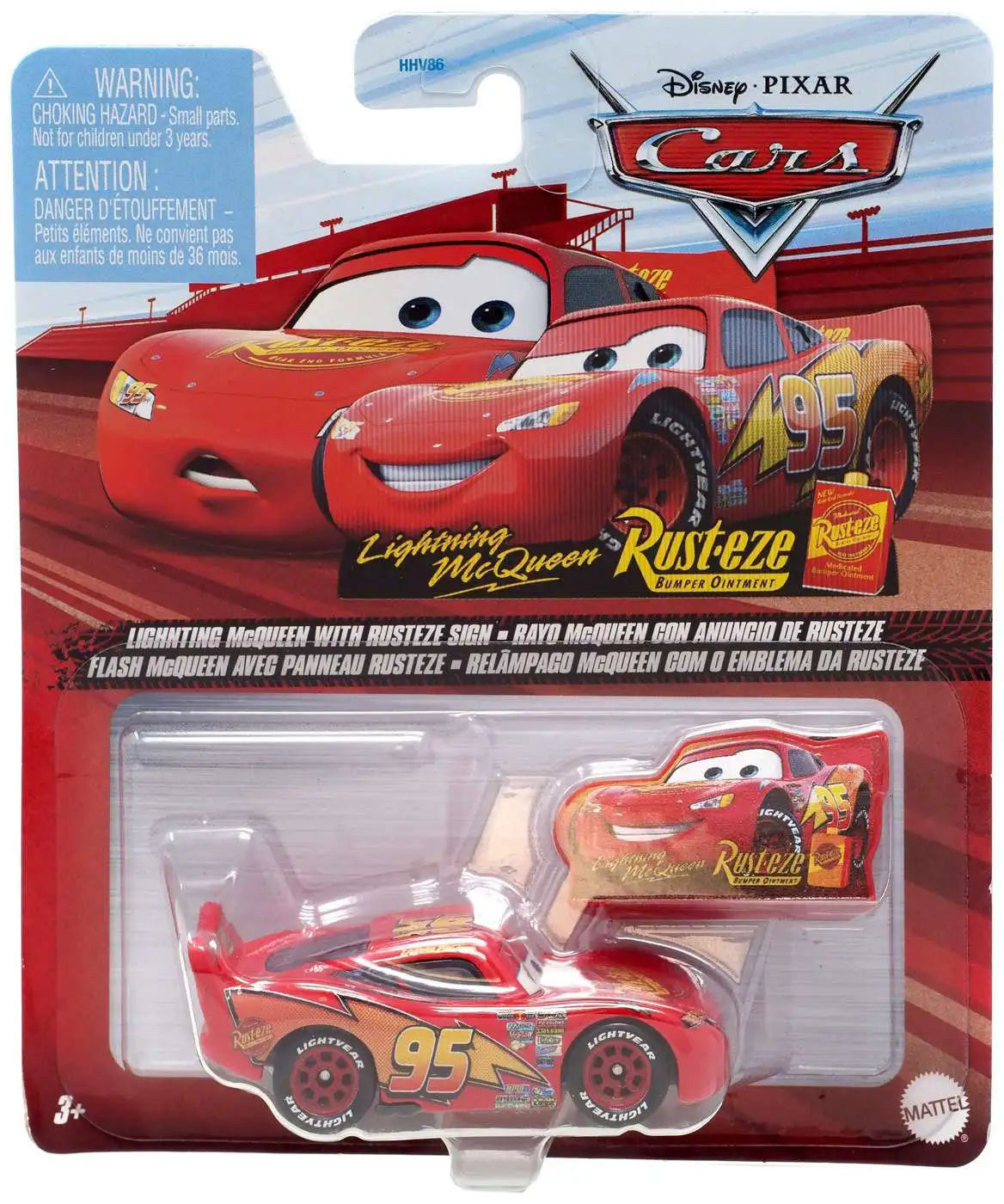 Disney Pixar Cars - Lighting McQueen With Rusteze Sign