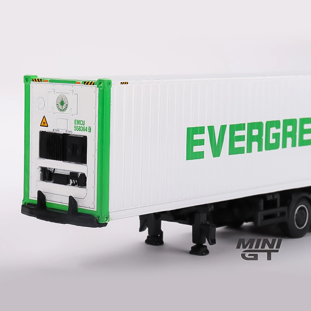 MINI GT: 1/64 Western Star 49X Blue w/ 40' Reefer Container "EVERGREEN"