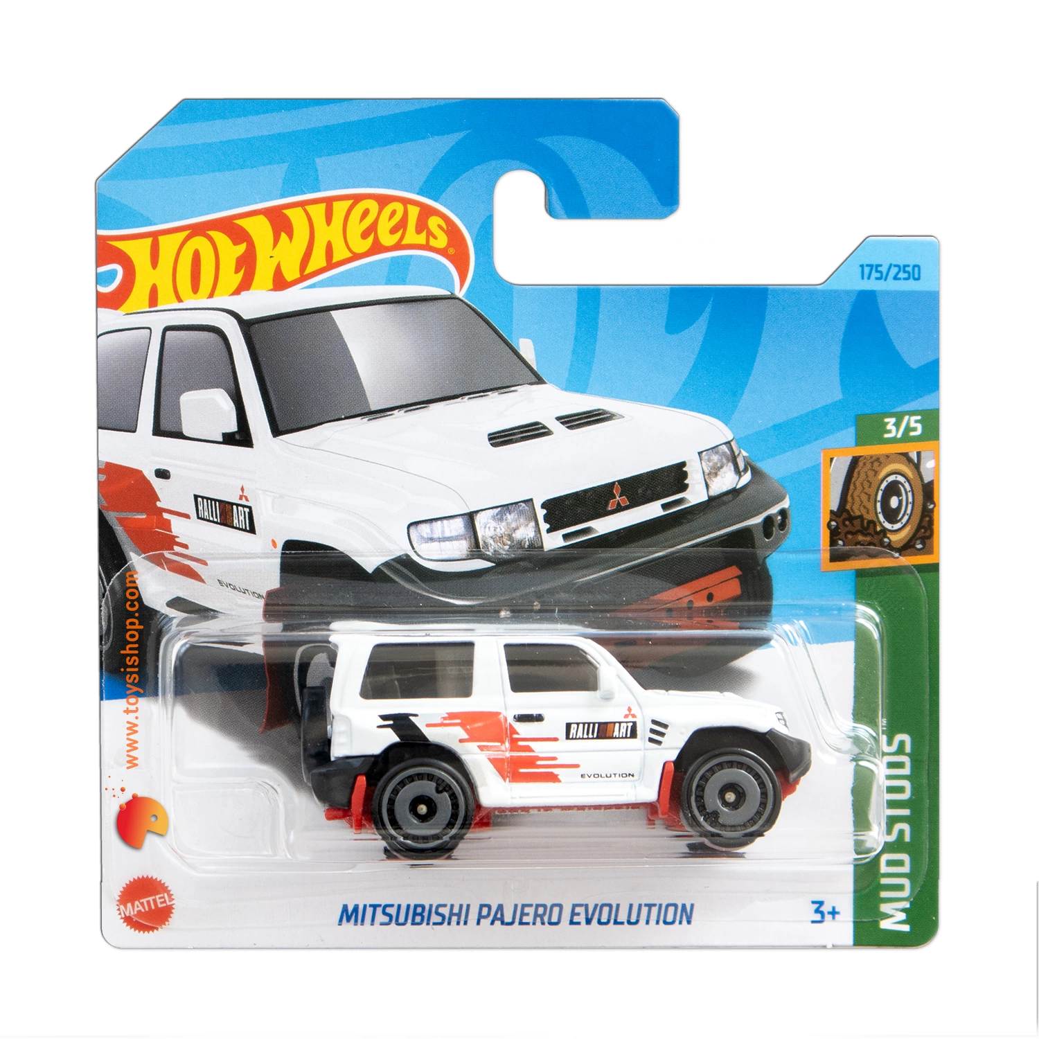 Hot Wheels - Mitsubishi Pajero Evolution - Mud Studs - 175