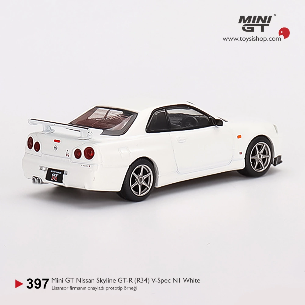 Mini GT Nissan Skyline GT-R (R34) V-Spec N1 White