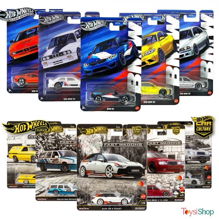Hot Wheels Premium BMW Seti ve Fast Wagons Seti – İki 5’li Koleksiyon ...