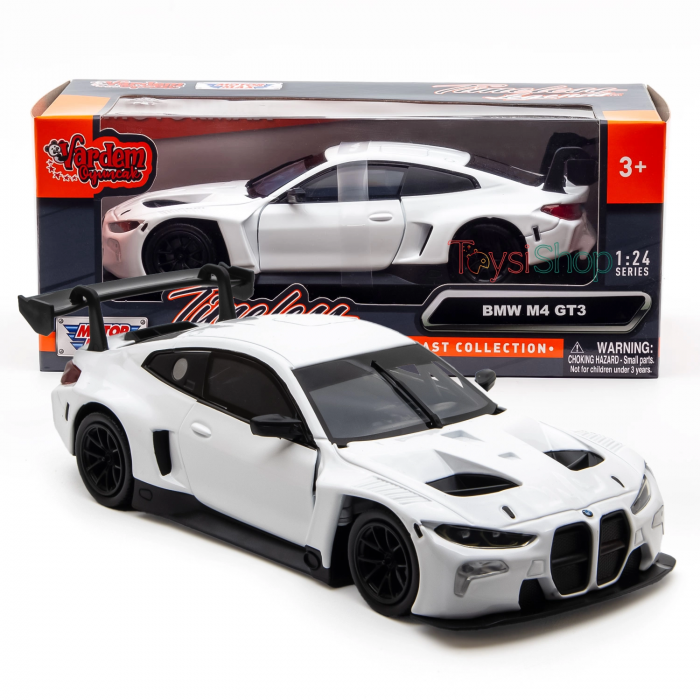 Motor Max 1:24 BMW GT3 Beyaz Yarış Arabası Model - 79390