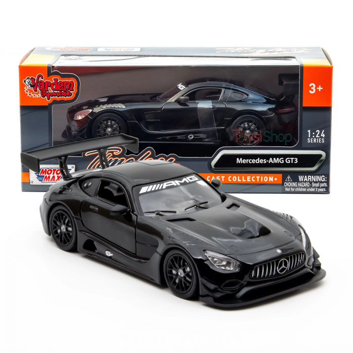 Motor Max 1:24 Mercedes-AMG GT3 Siyah Model Araba - 73386