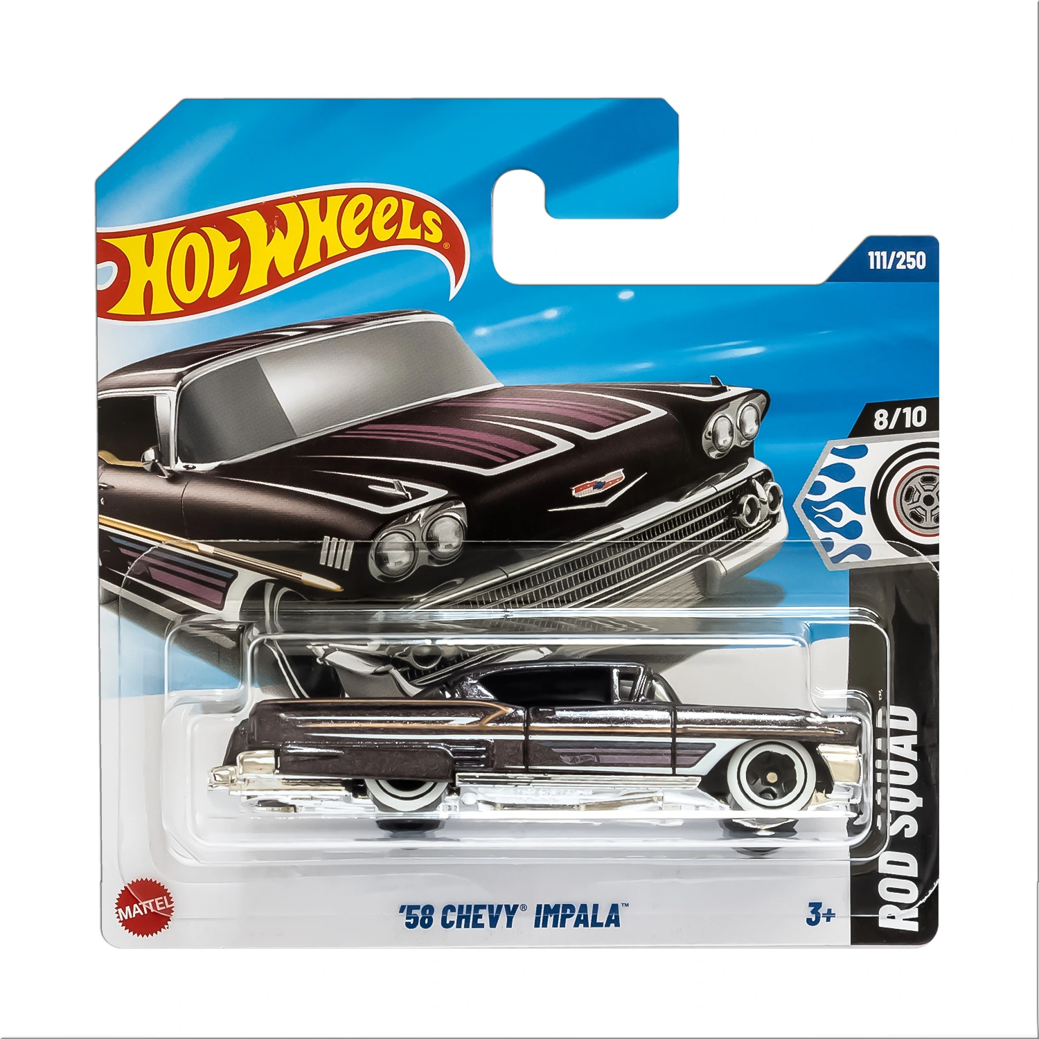 Hot Wheels Tekli Arabalar 58 Chevy Impala - Rod Squad - 111